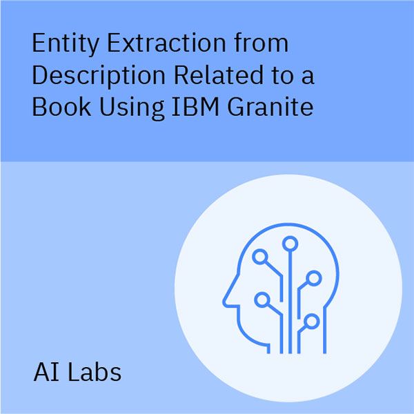 Entity Extraction from Description Related to a Book Using IBM Granite